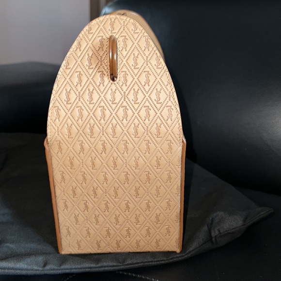 Saint Laurent | Bags | Ysl Lunch Box Take Away Box Bag 223 Brown Gold ...